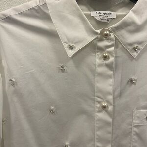 kate spade | Tops | Kate Spade White Button Up | Poshmark